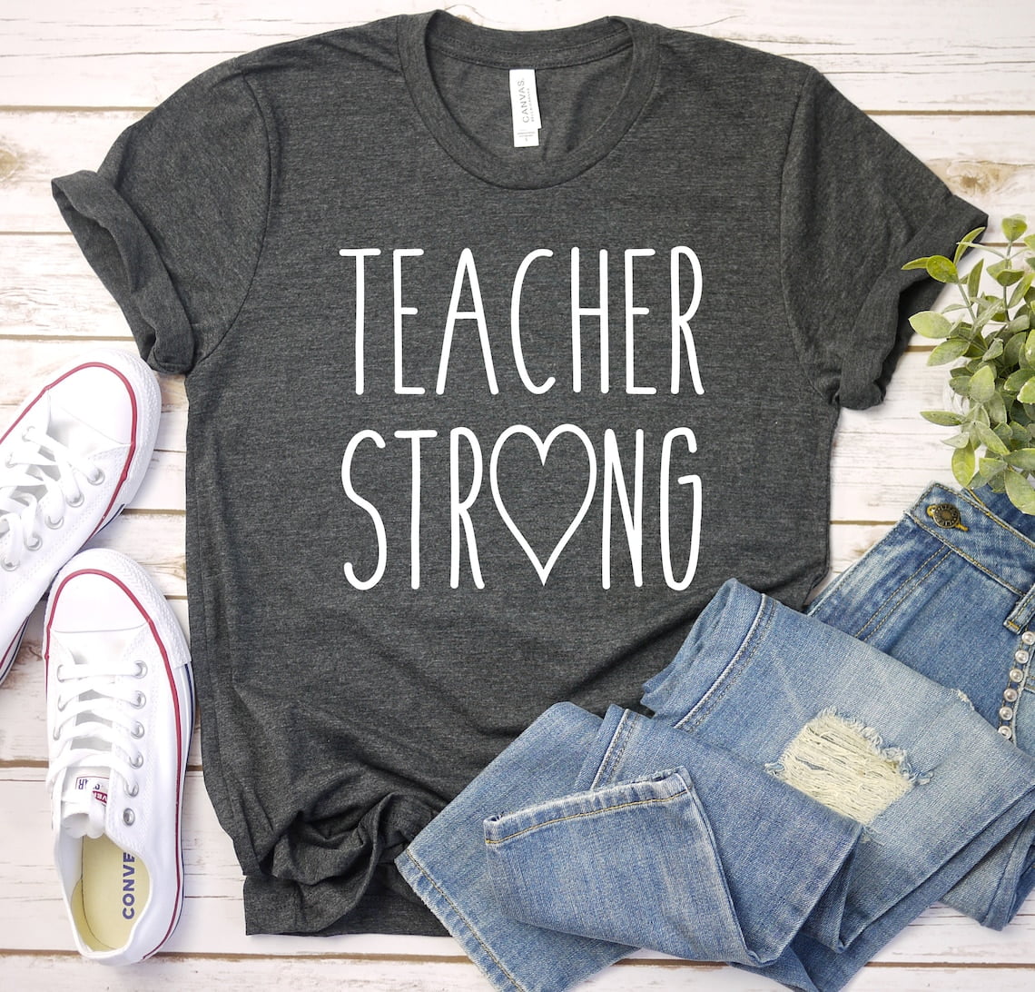 Teacher Strong - Teacher Shirt - Teacher Gifts - Preschool Teacher Gift ...