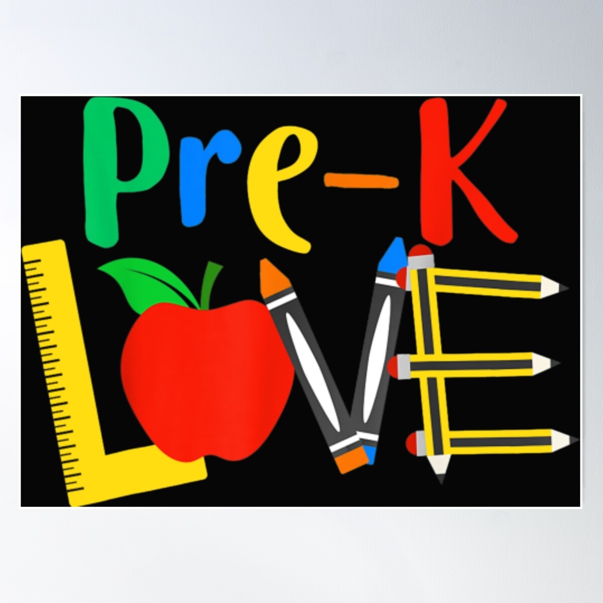 Teacher Student Classroom Poster Wall Art, Modern Wall Decor For Living ...