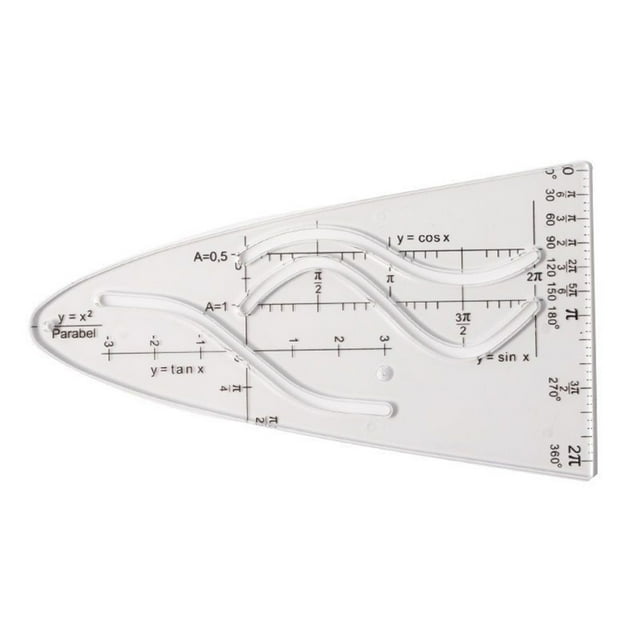 Teacher, Student Parabola Ruler Parabolic Template for Mathematical ...
