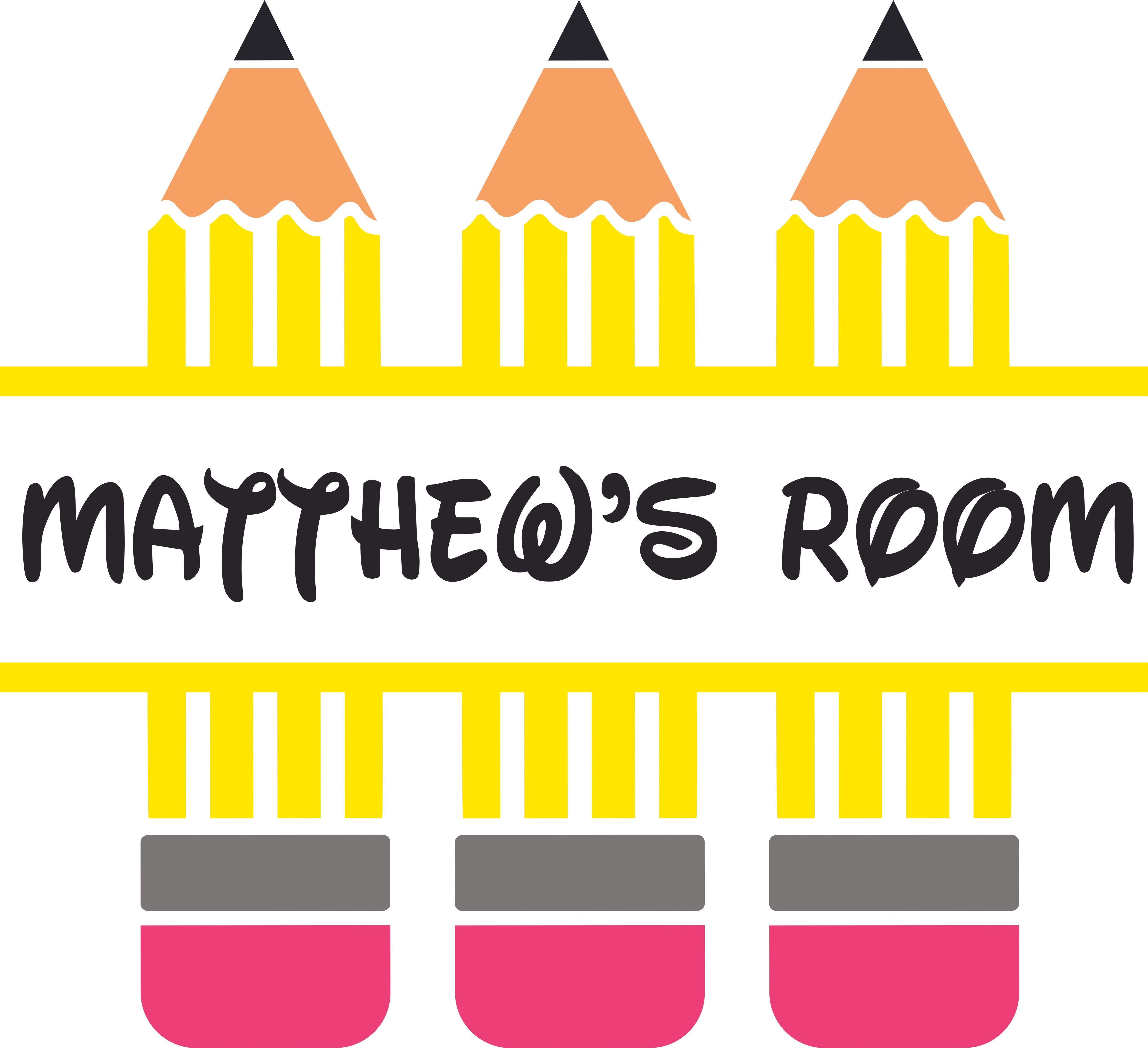 Teacher Student Pencil Room Education School Wall Decal - Custom Vinyl ...