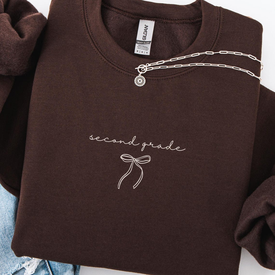 Teacher Sweatshirt, Teacher Crewneck, Second Grade Teacher Shirt ...