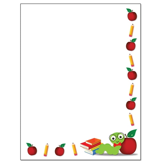Teacher Theme Letterhead Stationery - 60 Sheets Per stationery Pack ...