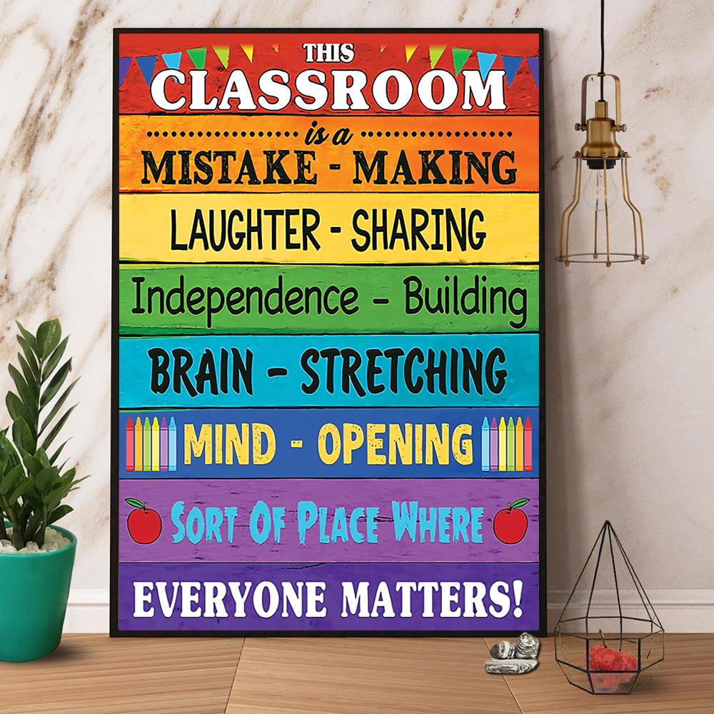 Teacher This Classroom Is A Mistake Paper Poster No Frame Matte Wall ...