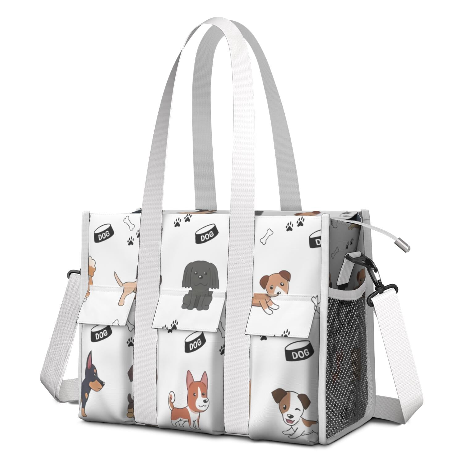 Teacher Tote Bag,Cute Dogs Teacher Utility Tote Bag,Large Work Tote ...