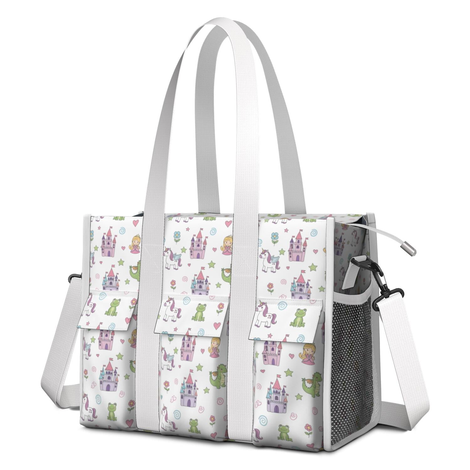 Teacher Tote Bag,Fairy Tale Princess Pattern Teacher Utility Tote Bag ...