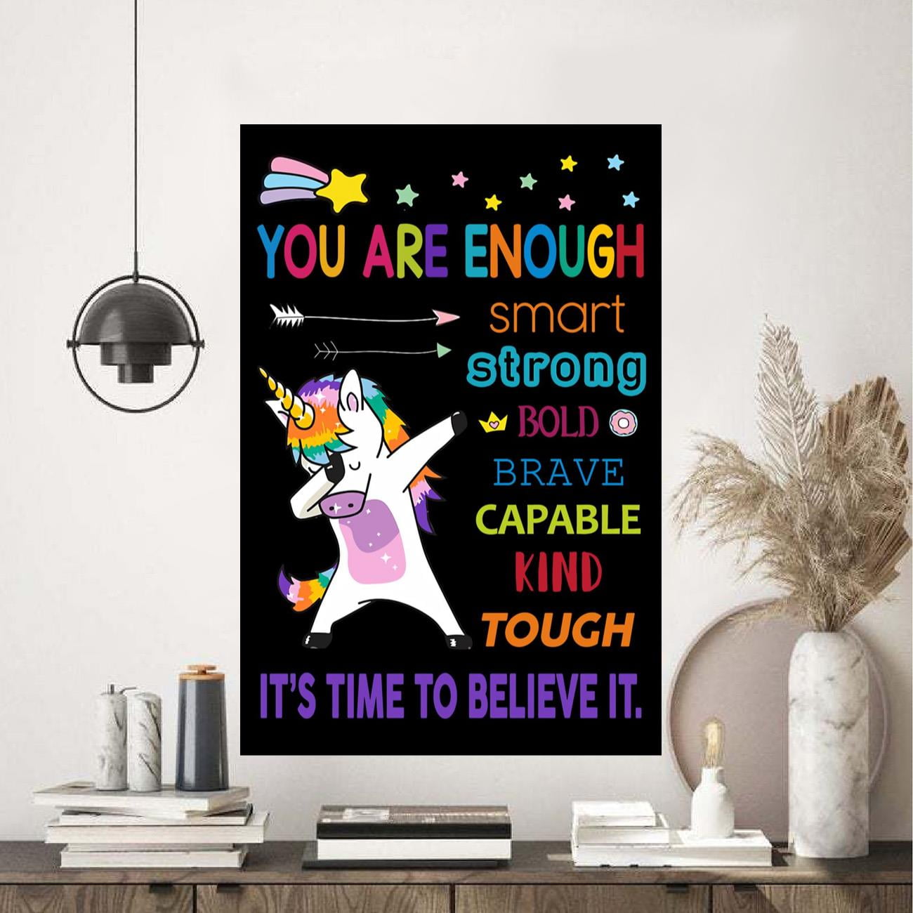 Teacher You Are Enough Smart Strong Bold And Brave Poster Teacher ...