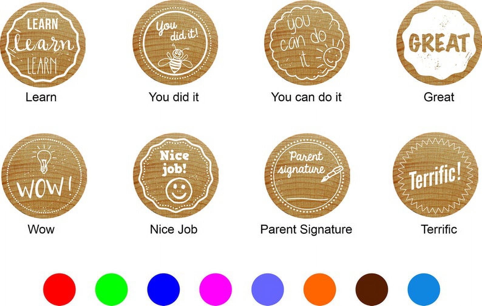 Teacher design wood stamp kit, Montessori stamps, Elementary School ...