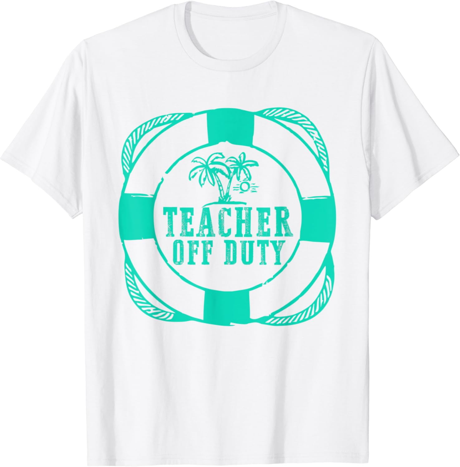 Teacher off Duty Summer Vacation School Break Funny T-Shirt - Walmart.com