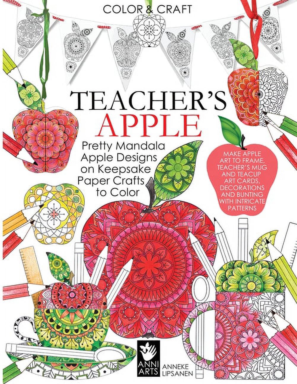 Teacher's Apple: Pretty Mandala Apple Designs on Keepsake Paper Crafts ...