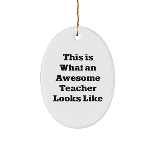 Teacher's Awesome Gift, This is What an Awesome Teacher Looks Like Oval ...
