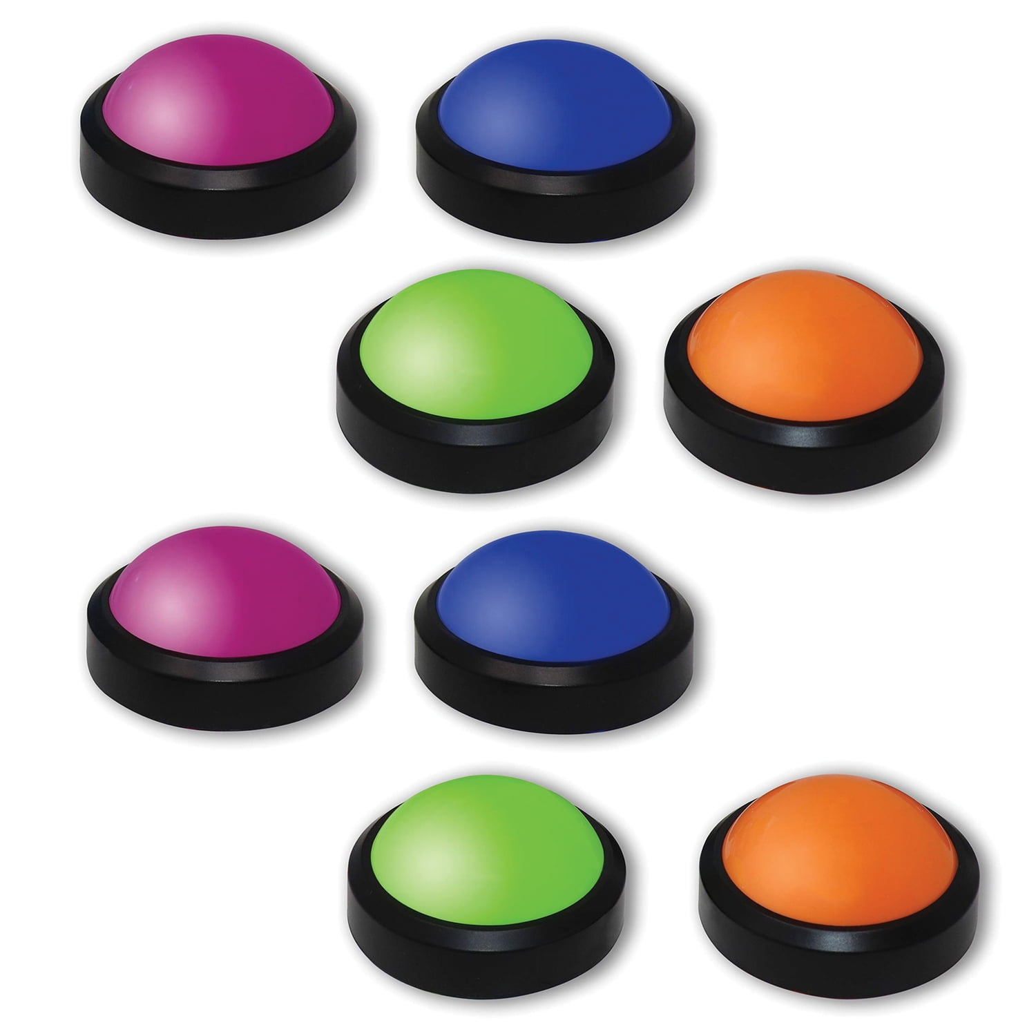 Teacher's Choice 8 Pack Game Buzzer System with Lights, Stickers ...