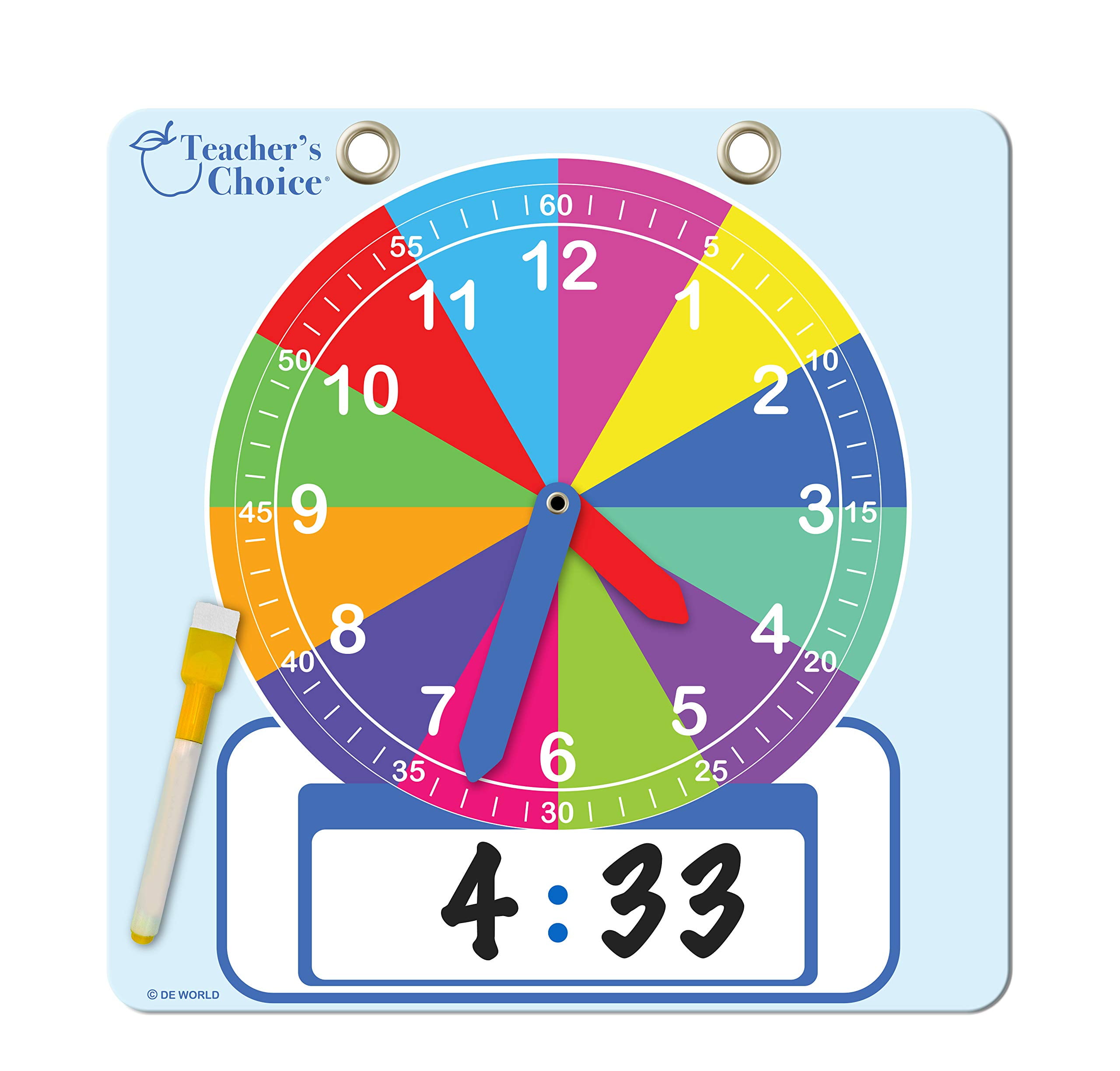 Teacher's Choice Writable Dry AIF4 Erase Learning Clock | Large 12 ... Teacher's Choice Writable Dry AIF4 Erase Learning Clock | Large 12 ...