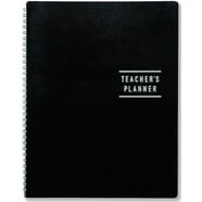 AT-A-GLANCE Undated Teacher\'s Planner, 10 7/8 x 8 1/4, Black - Walmart.com