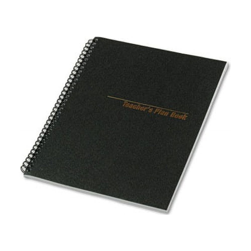 Teacher's Plan Book 40-Week Period, 11 x 8-1/2, Black, 112 Pages ...