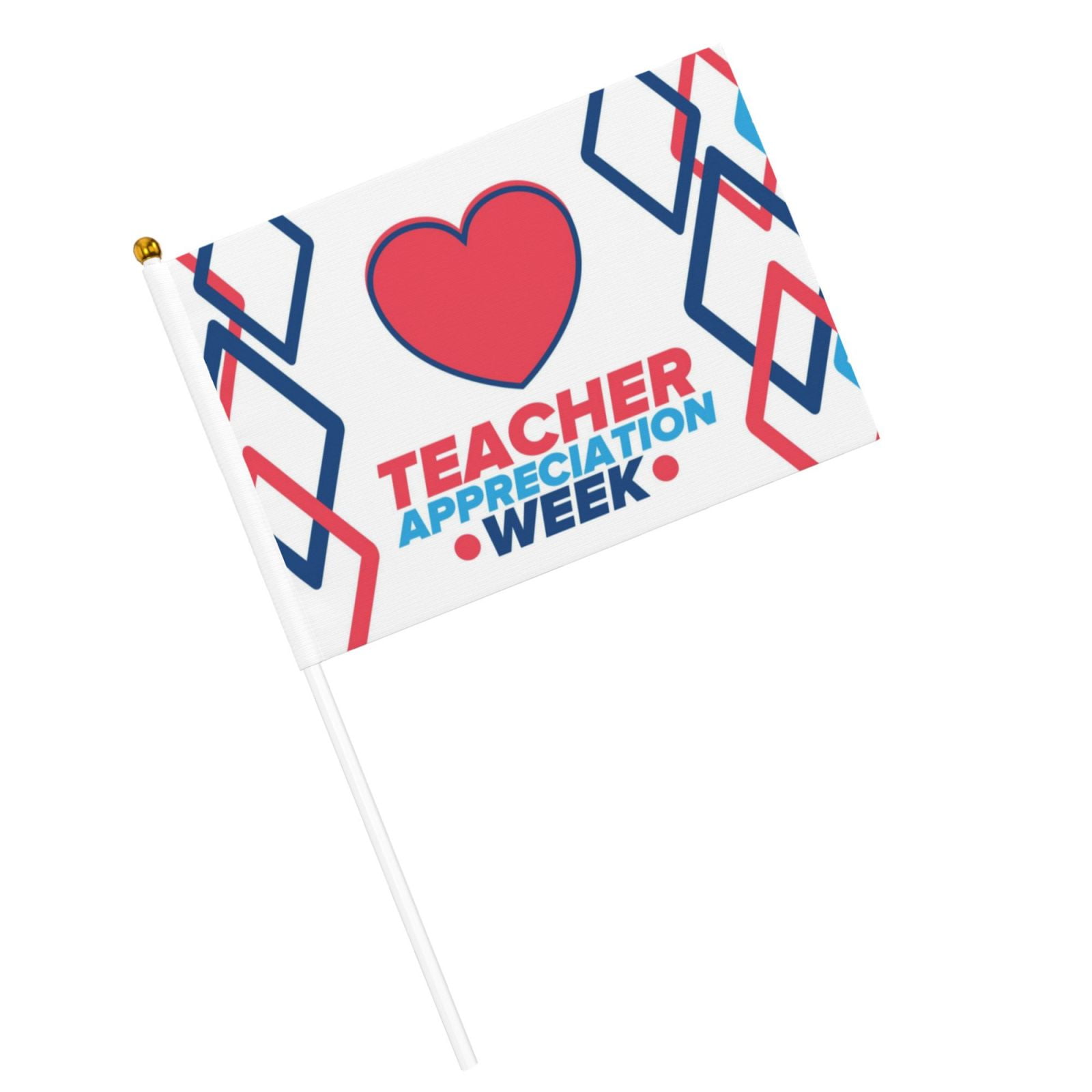 Teachers Appreciation Week Mini Hand Held Flags Small Flag Banner Party ...