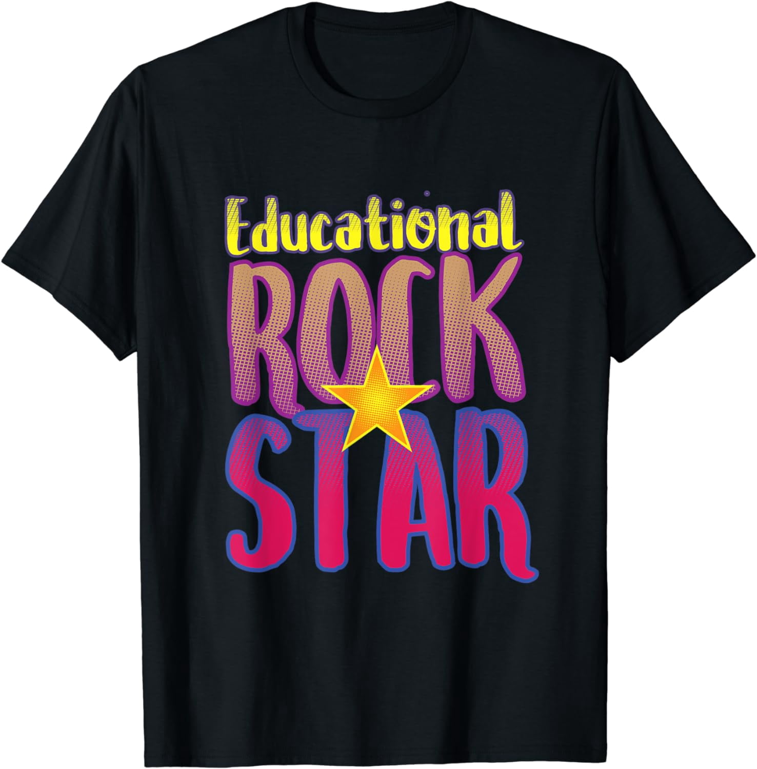 Teachers Educational Rock Star Gift T-Shirt - Walmart.com