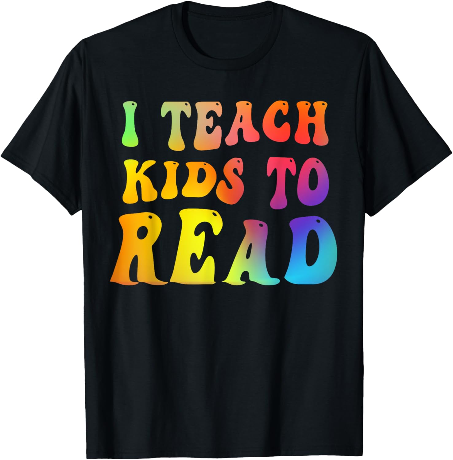 Teachers I Teach Kids To Science Reading Groovy Read T-Shirt - Walmart.com