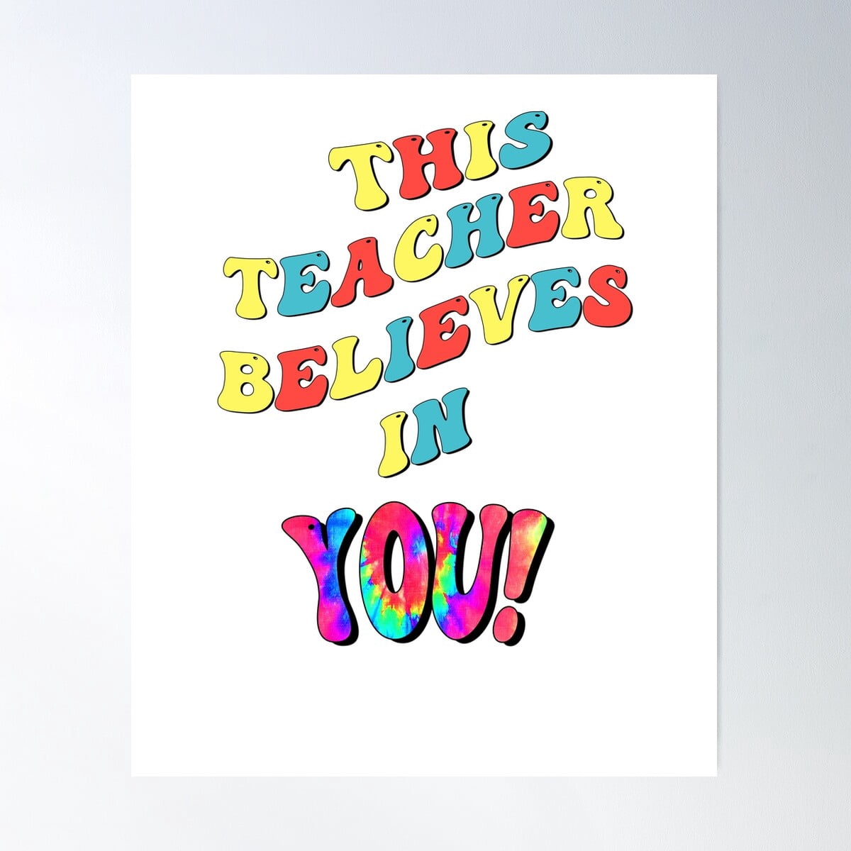 Teachers Inspirational Quote Educational Teacher Poster Wall Art ...