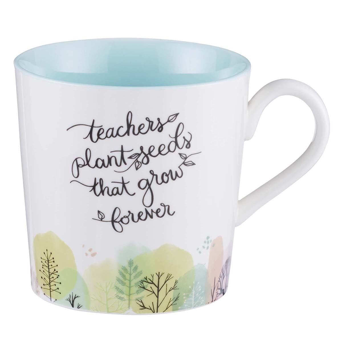 14oz Ceramic Coffee Mug for Teachers, Plant Seeds that Grow Forever ...
