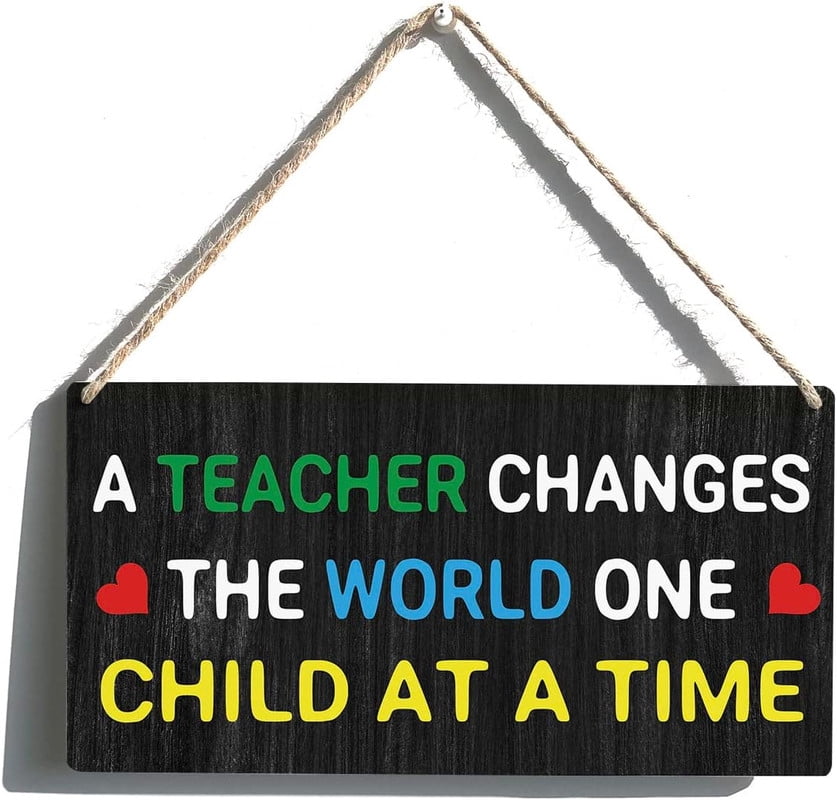 Teachers Sign Gift Farmhouse a Teacher Changes the World One Child at a ...