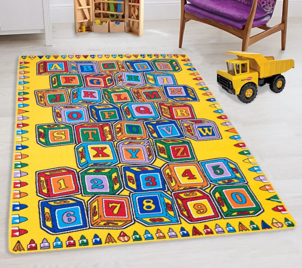 Teaching ABC Animals/Fruits Kids Educational Play mat for School ...