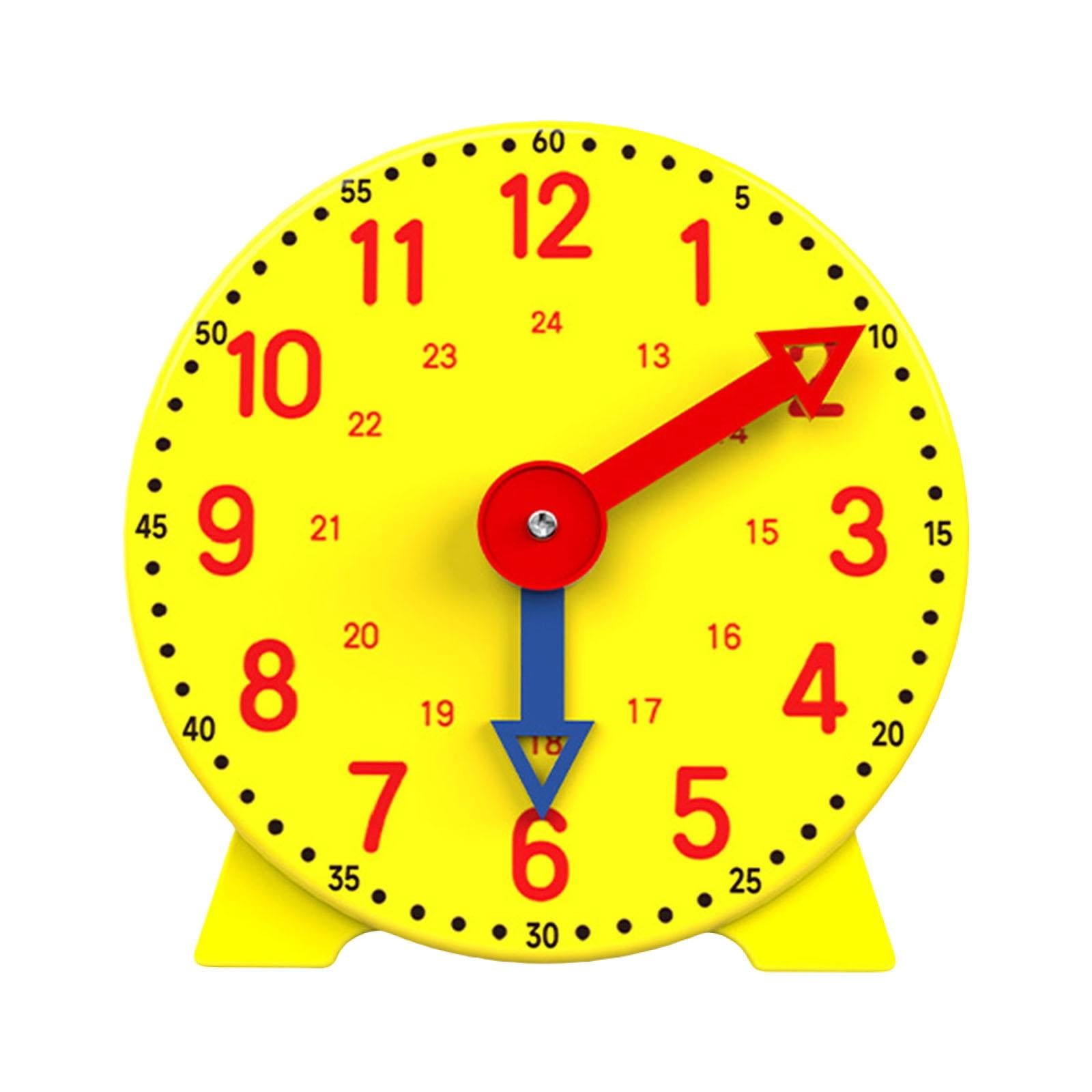Teaching Clock Learning Toy with Interactive Geared Movement for Kids ...