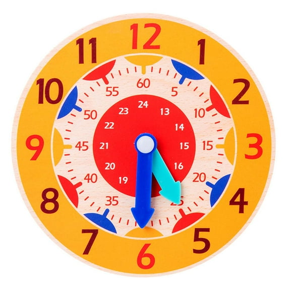 Teaching Clock Toy Learning for Time Schedule Develop Clock Hour ...