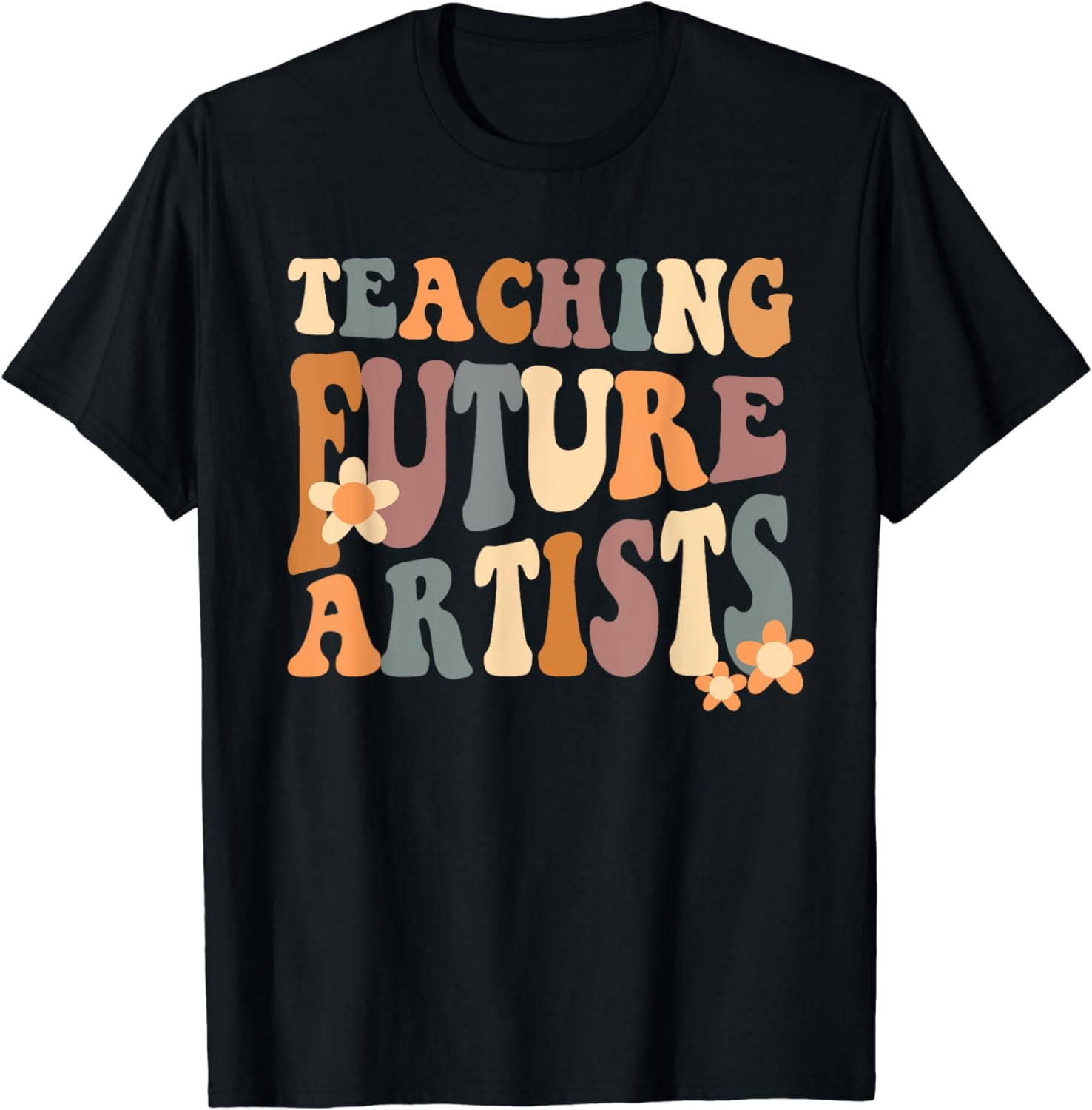 Teaching Future Artists Retro Teacher Students Women T-Shirt - Walmart.com