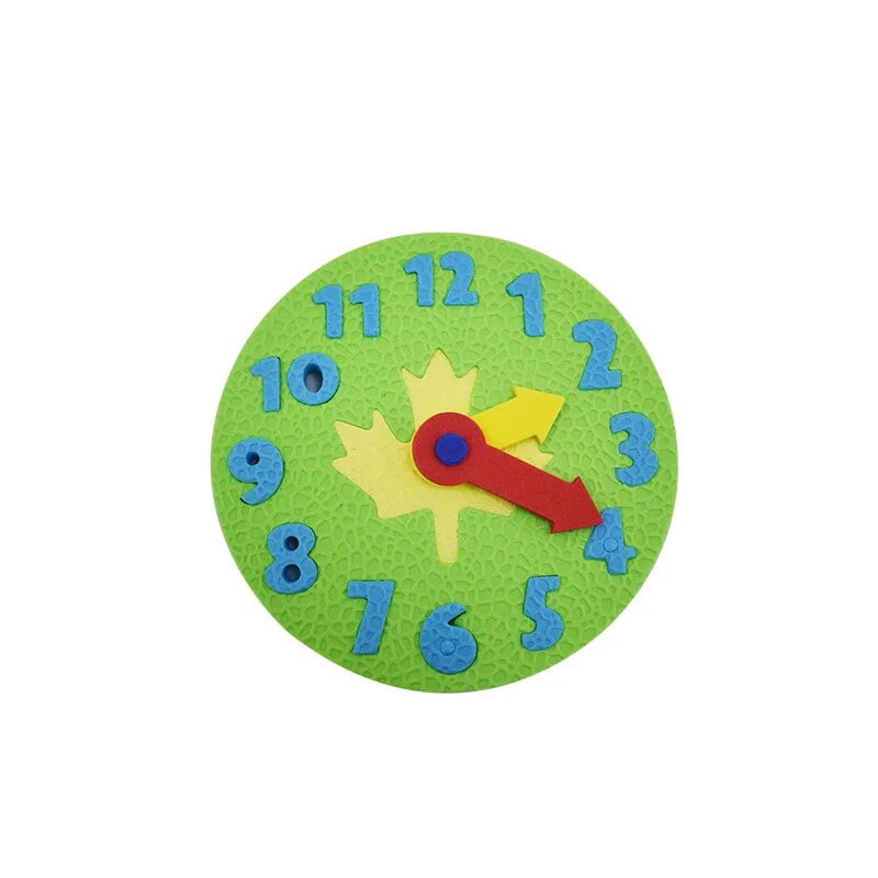 Teaching Kindergarten Manual Diy Eva Clock Early Learning Education ...