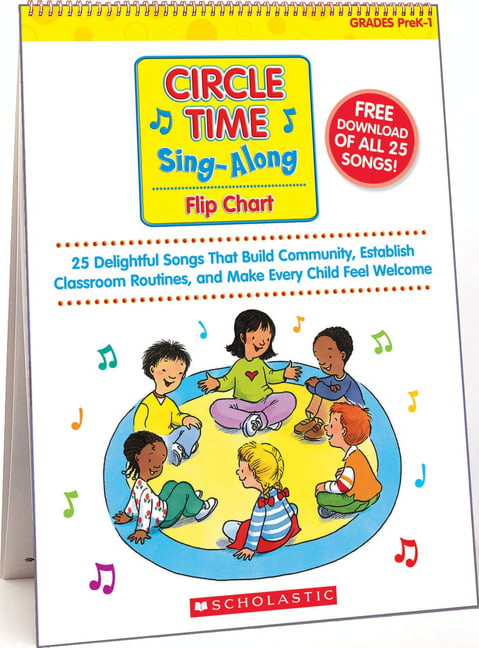 Teaching Resources Circle Time Sing-Along Flip Chart: 25 Delightful ...
