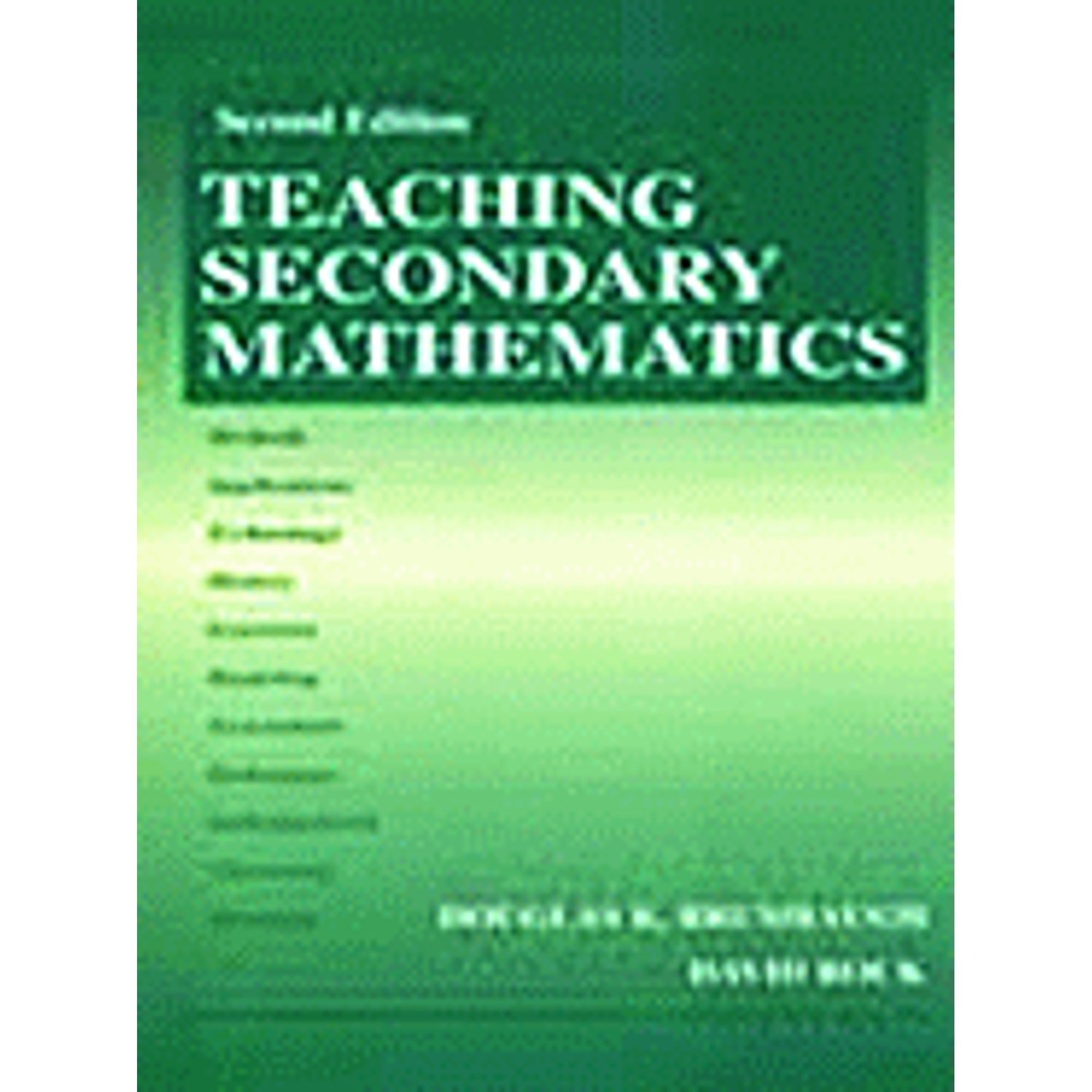 Teaching Secondary Mathematics 2nd (Paperback) by Douglas K Brumbaugh ...