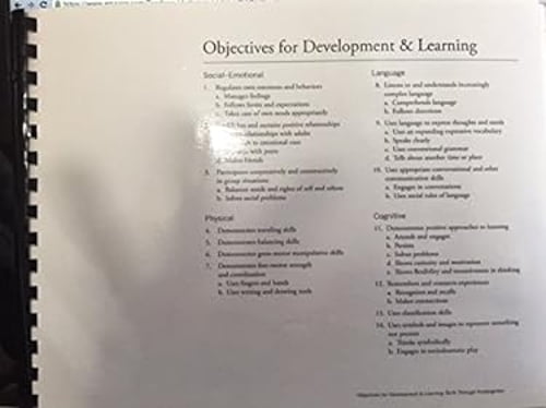 Pre-Owned Teaching Strategies GOLD : Objectives for Development and ...