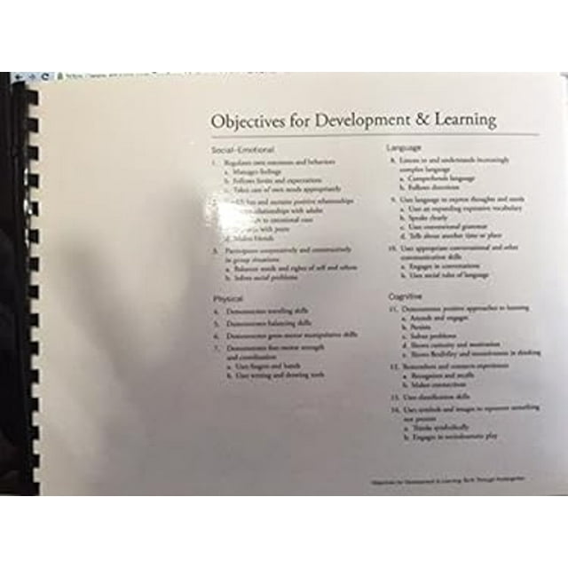 Pre-Owned Teaching Strategies GOLD : Objectives for Development and ...