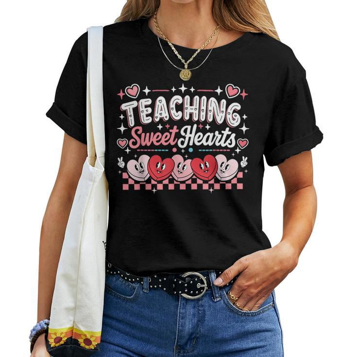 Teaching Sweet Hearts T-Shirt – Valentine’s Day Teacher Shirt for Women ...