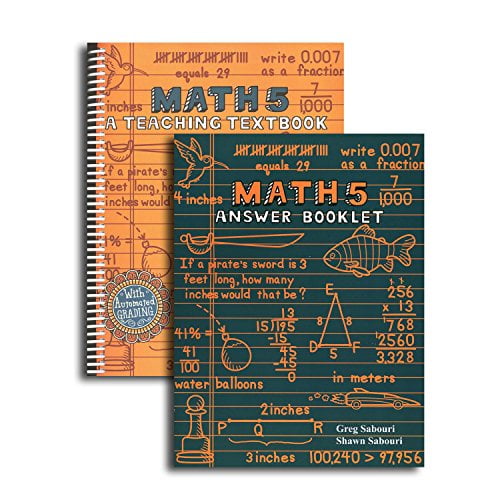 Pre-Owned Teaching Text Books Math 5 Work Book And The Answer Keys. by ...