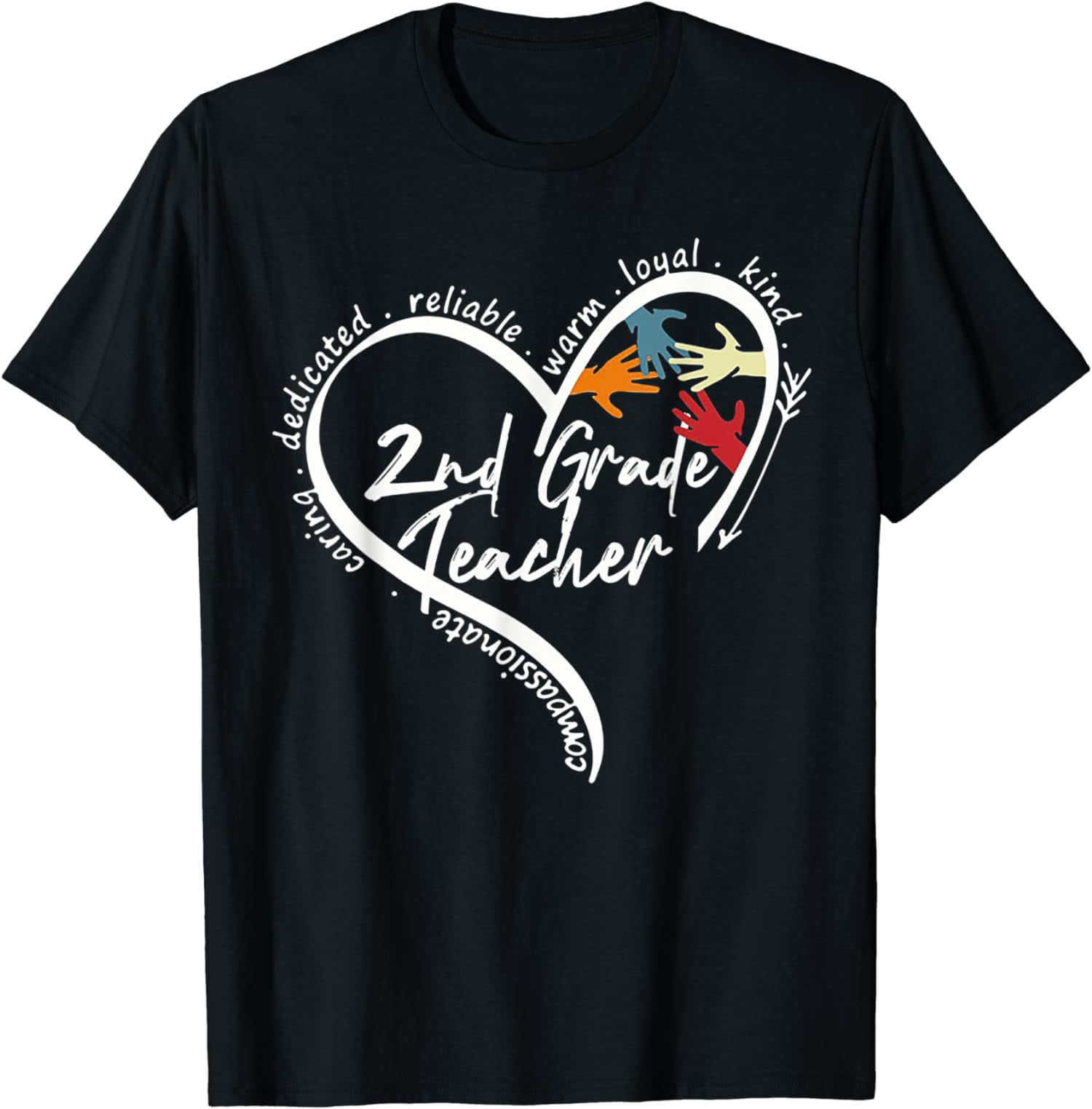 Teaching is a heart work 2nd Grade Teacher T-Shirt - Walmart.com