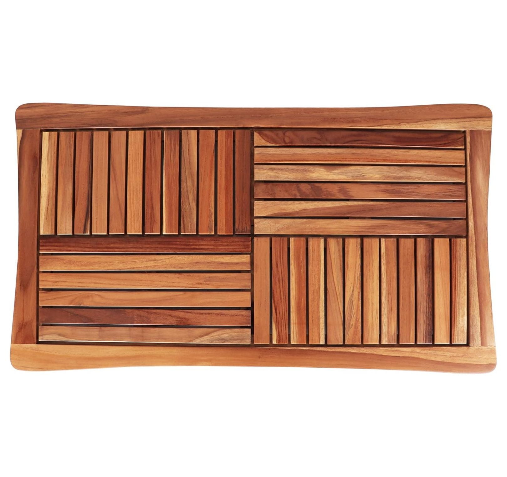 Teak Bath Mat - Bathroom Shower Mat - Wooden Shower Mat - Shower Matt ...