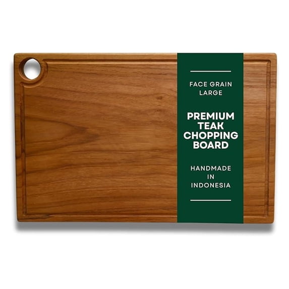 Teak Edge Grain Cutting Board – Premium Handmade Wood Chopping Board ...
