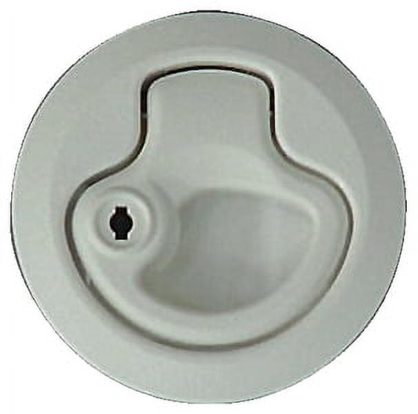 Teak Isle Manufacturing 29201; Latch Flush Locking White - Walmart.com