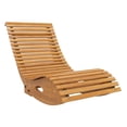 Teak Outdoor Rocking Chair - Wooden Patio Rocker, 51.25", Fir Wood ...