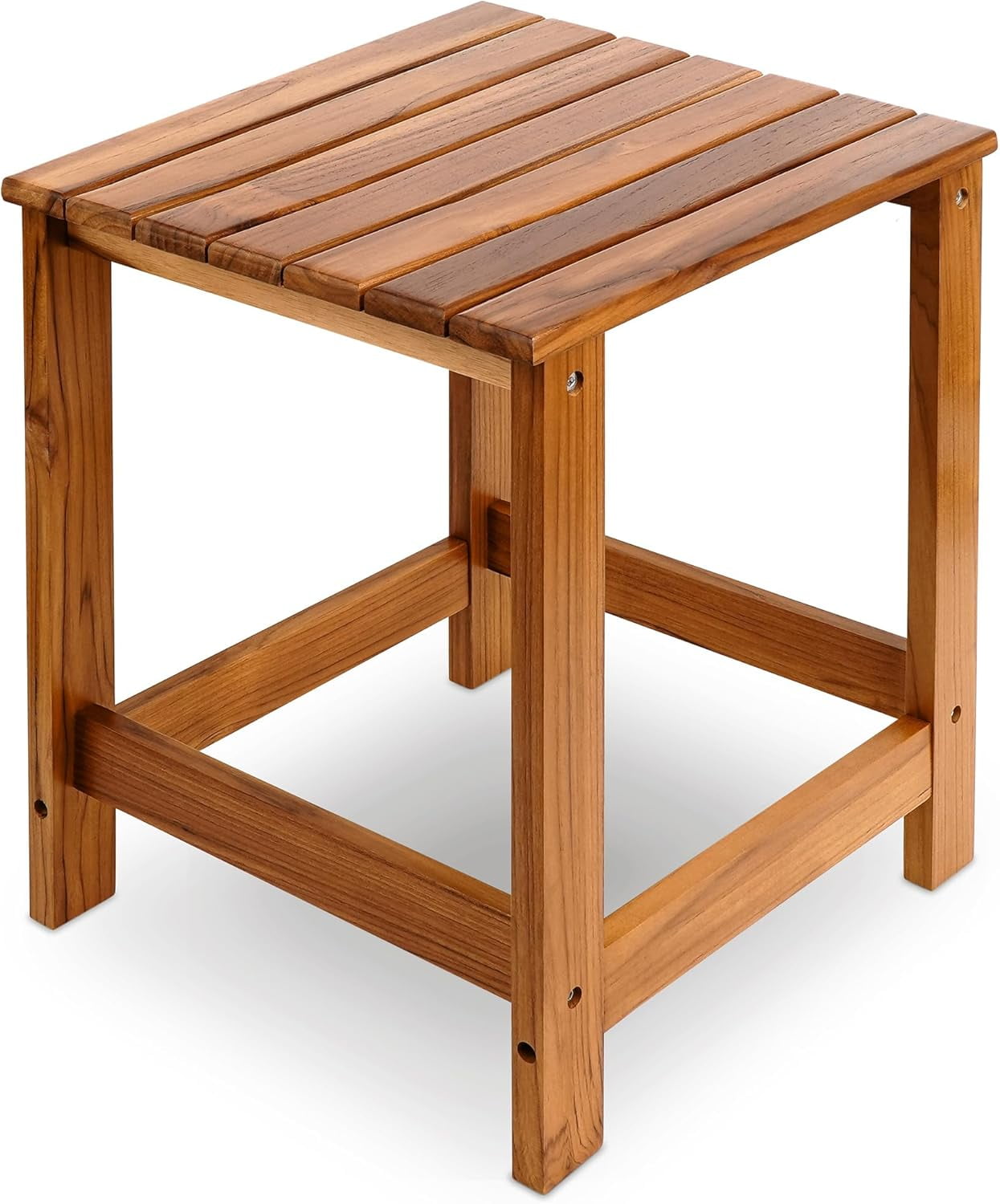 Teak Outdoor Side Table for Patio, Pool Coffee Accent Table, Wood End ...