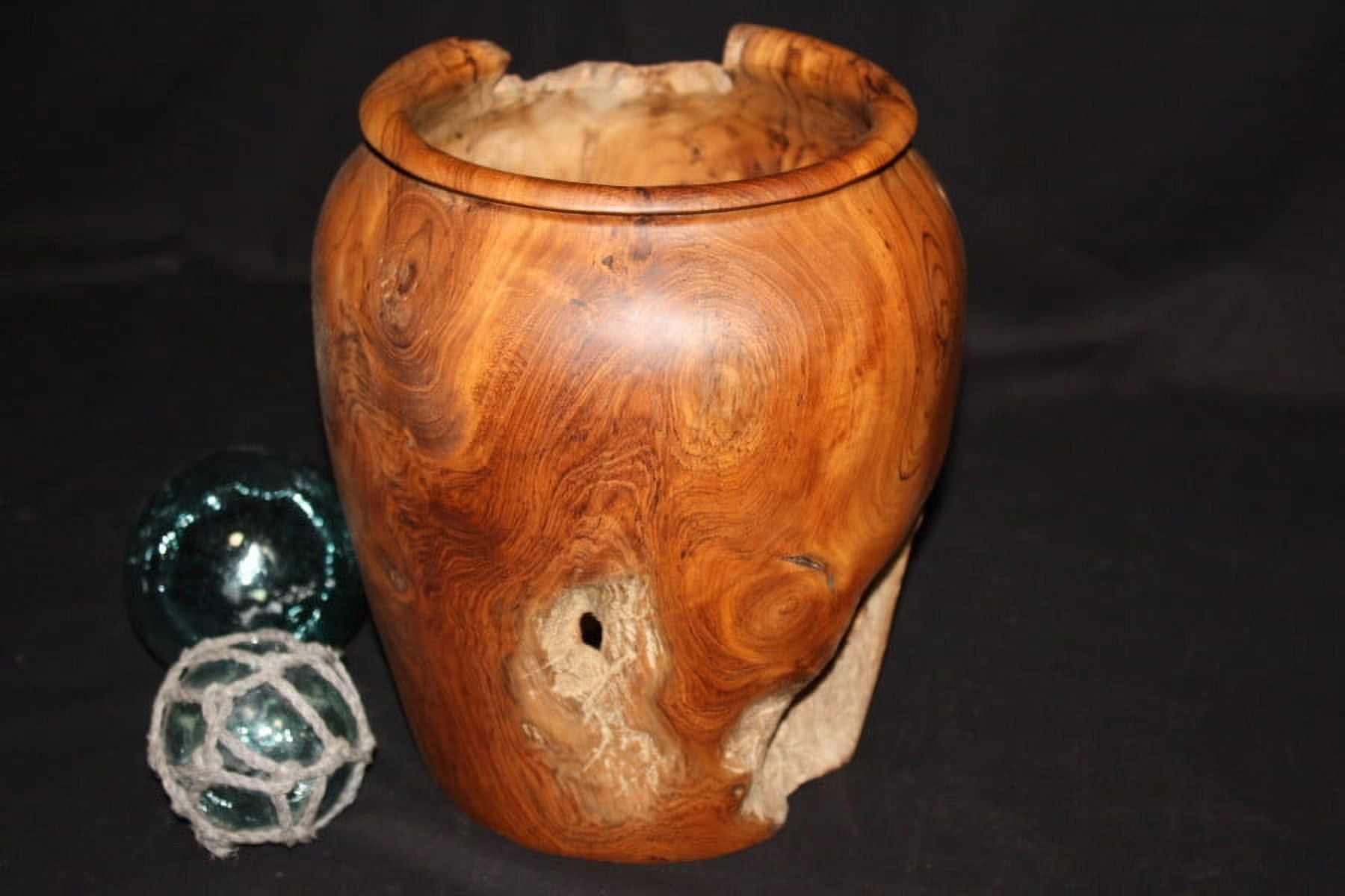 Teak Root Jar 12" X 10" - Wooden Bowl Designer Collection - Walmart.com