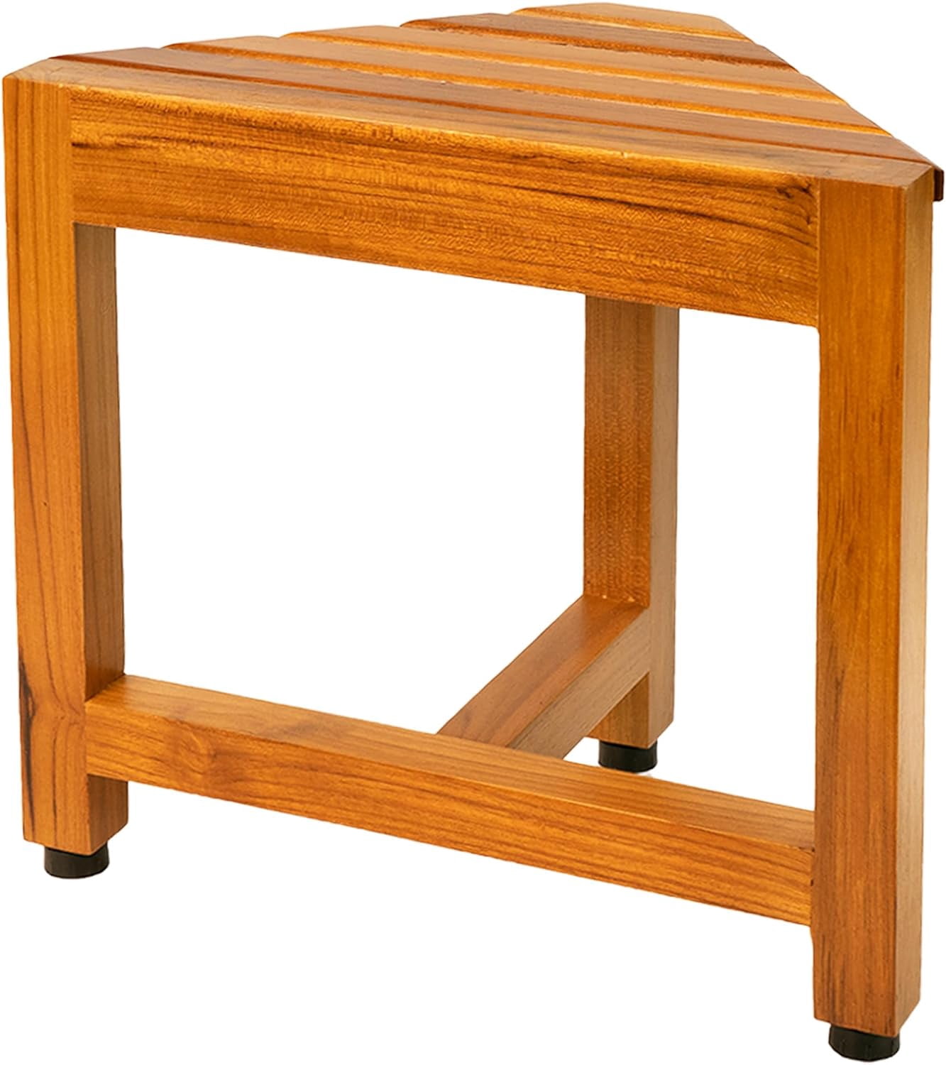 Teak Shower Corner Bench, Wooden Foot Rest, Shower Bench for Shaving ...