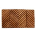 Teak Shower Mat Chevron - Walmart.com