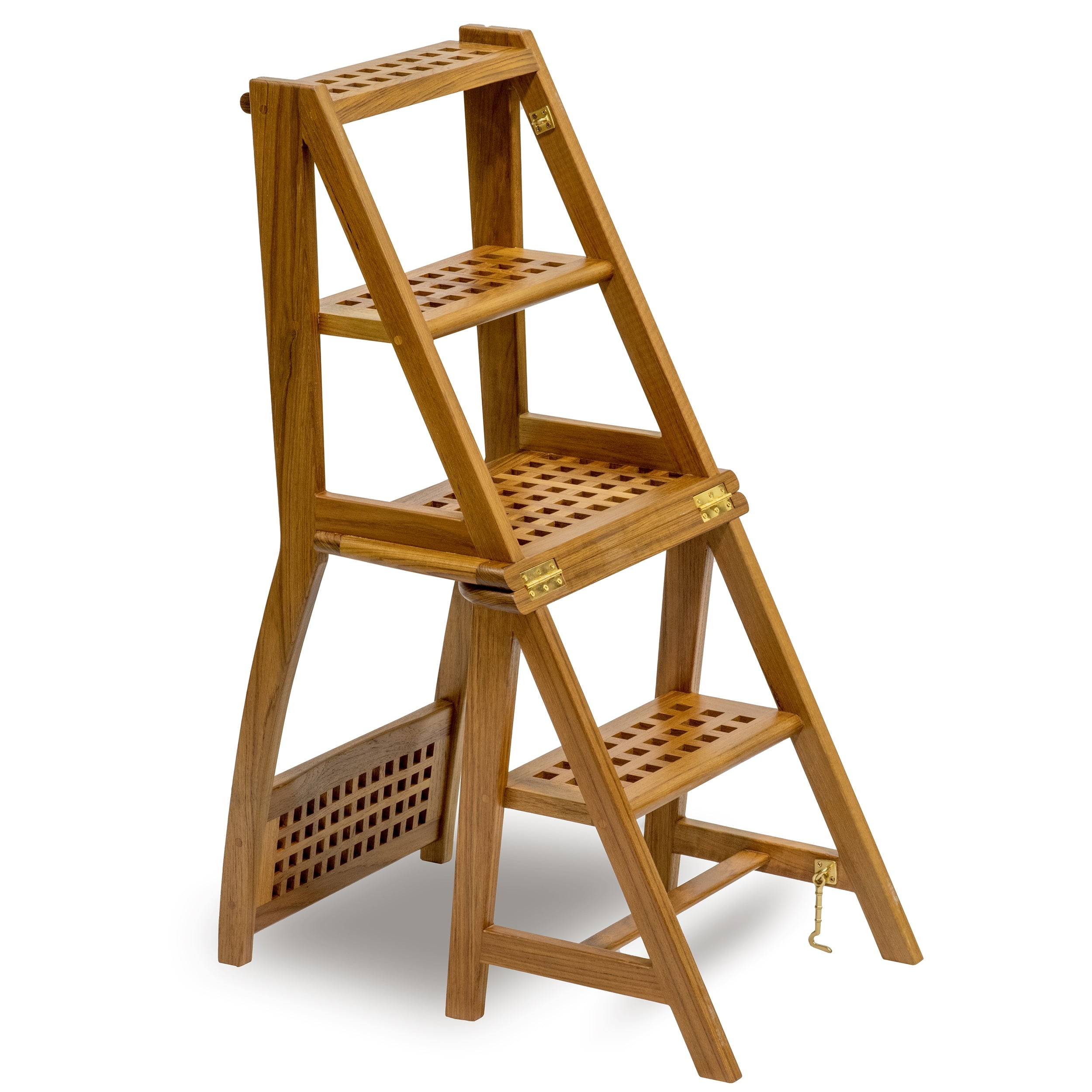 Teak Step Ladder/Chair - Walmart.com