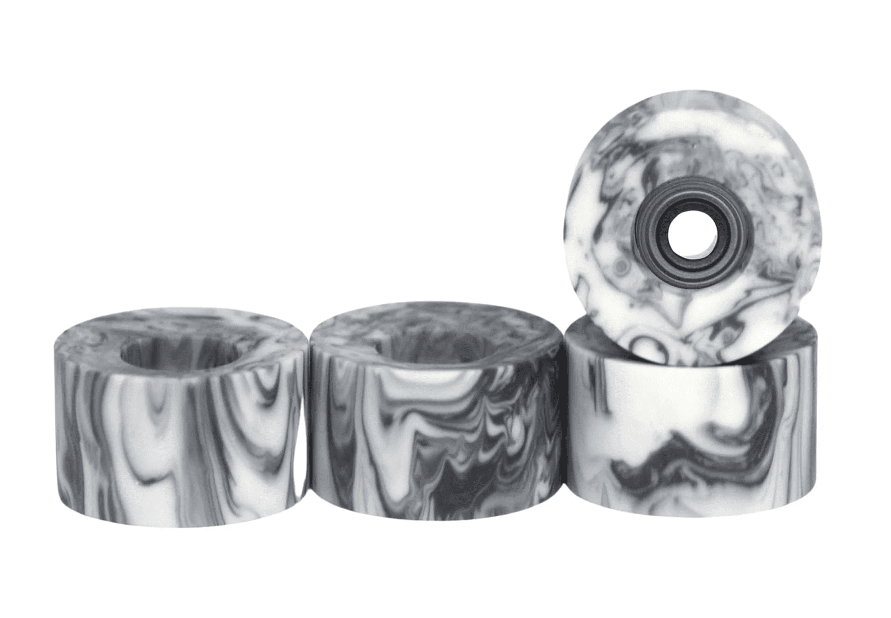 Teak Tuning Apex Cruiser Fingerboards Wheels - 71D Gray and White Swirl ...