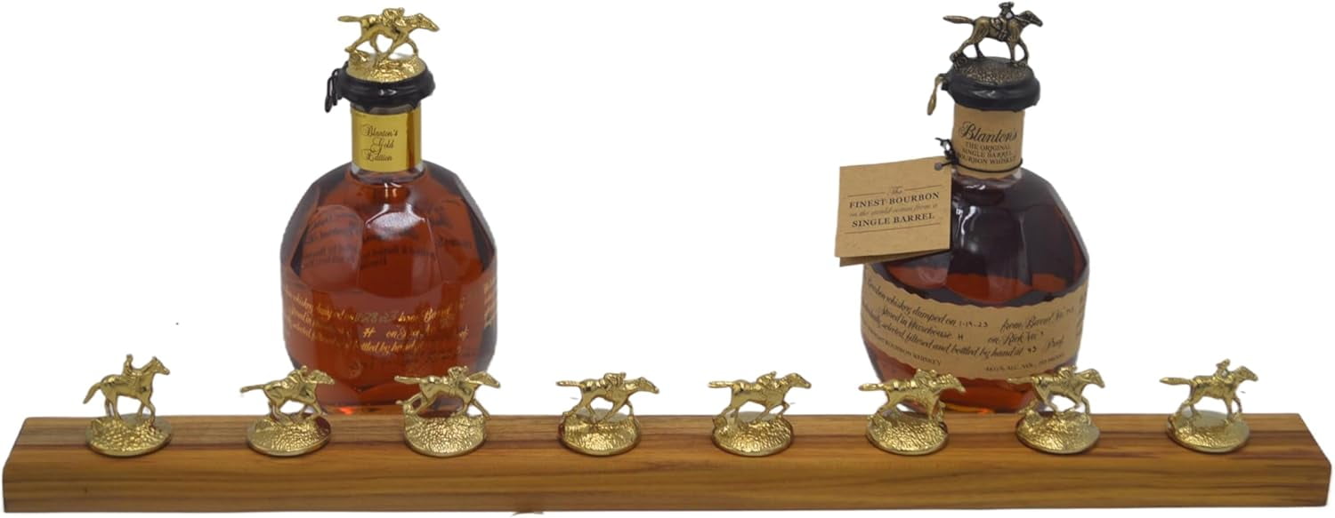 Teak Wood Cork Display Compatible with Blanton's Bourbon Horse Cork ...