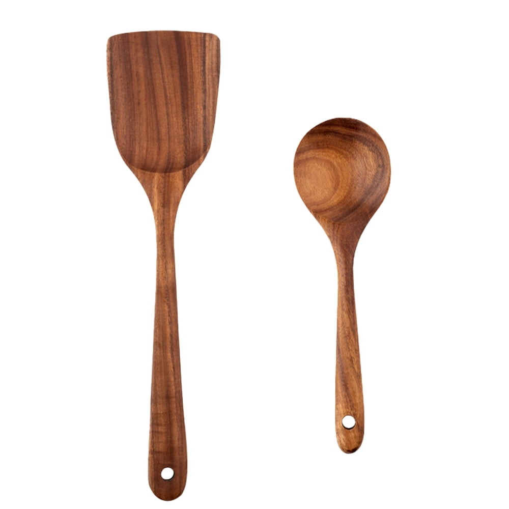 Teak Wooden Cookware Teak Wooden Kitchen Cookware for Cooking, Nonstick ...
