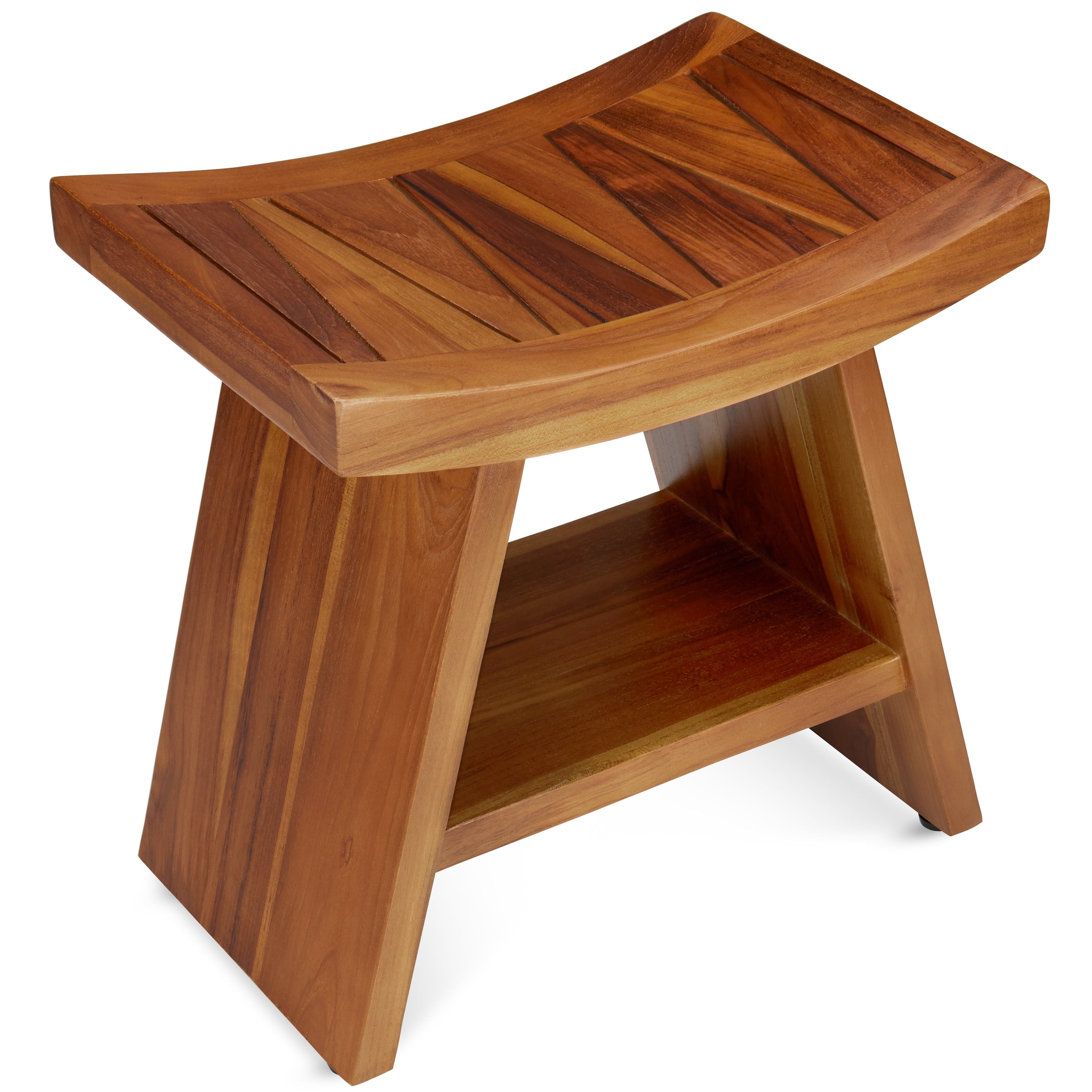 Teakcraft The RANDI, Teak Wood Shower Bench 18inch - Walmart.com