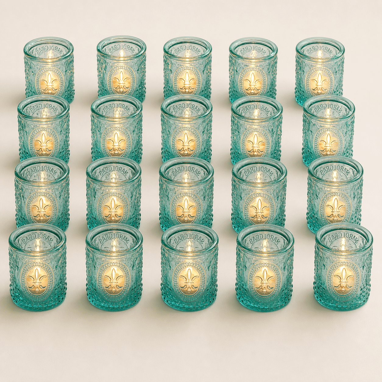 Teal 12 Count Votive Candle Holders For Home And Event Decor - Walmart.com